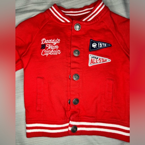 Carter's | Jackets & Coats | Baby Boy Red Letterman Jacket | Poshmark